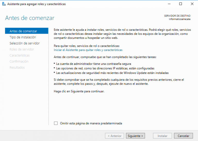 Cómo instalar y configurar Active Directory en WS2016 ...