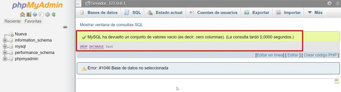 Cómo eliminar una base de datos en MySQL - InformáticoAlRescate Cómo eliminar una base de datos en MySQL - InformáticoAlRescate