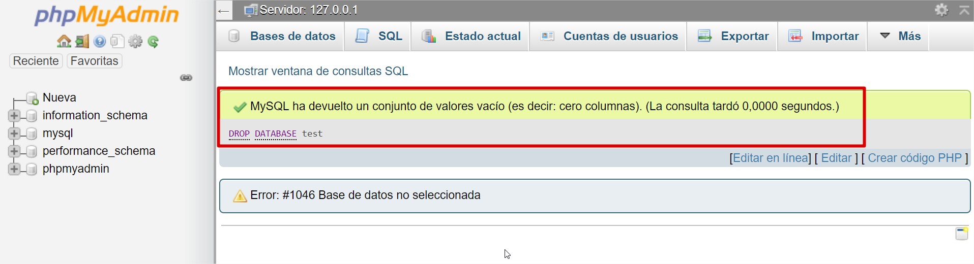 Cómo eliminar una base de datos en MySQL - InformáticoAlRescate